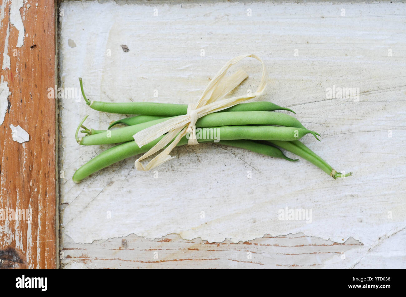Fresh green beans from the garden Stock Photo - Alamy