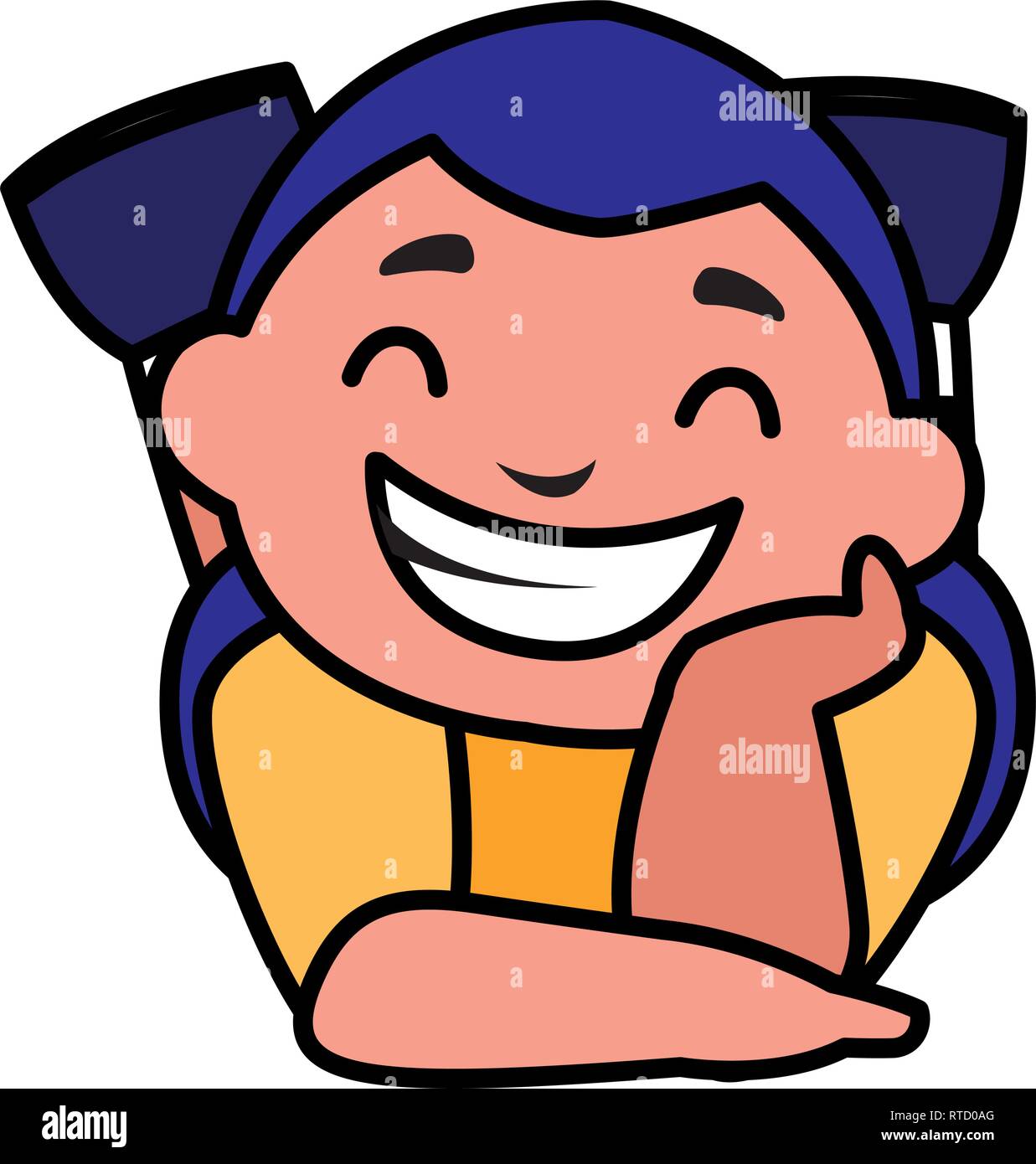 happy fat boy character vector illustration design Stock Vector Image ...