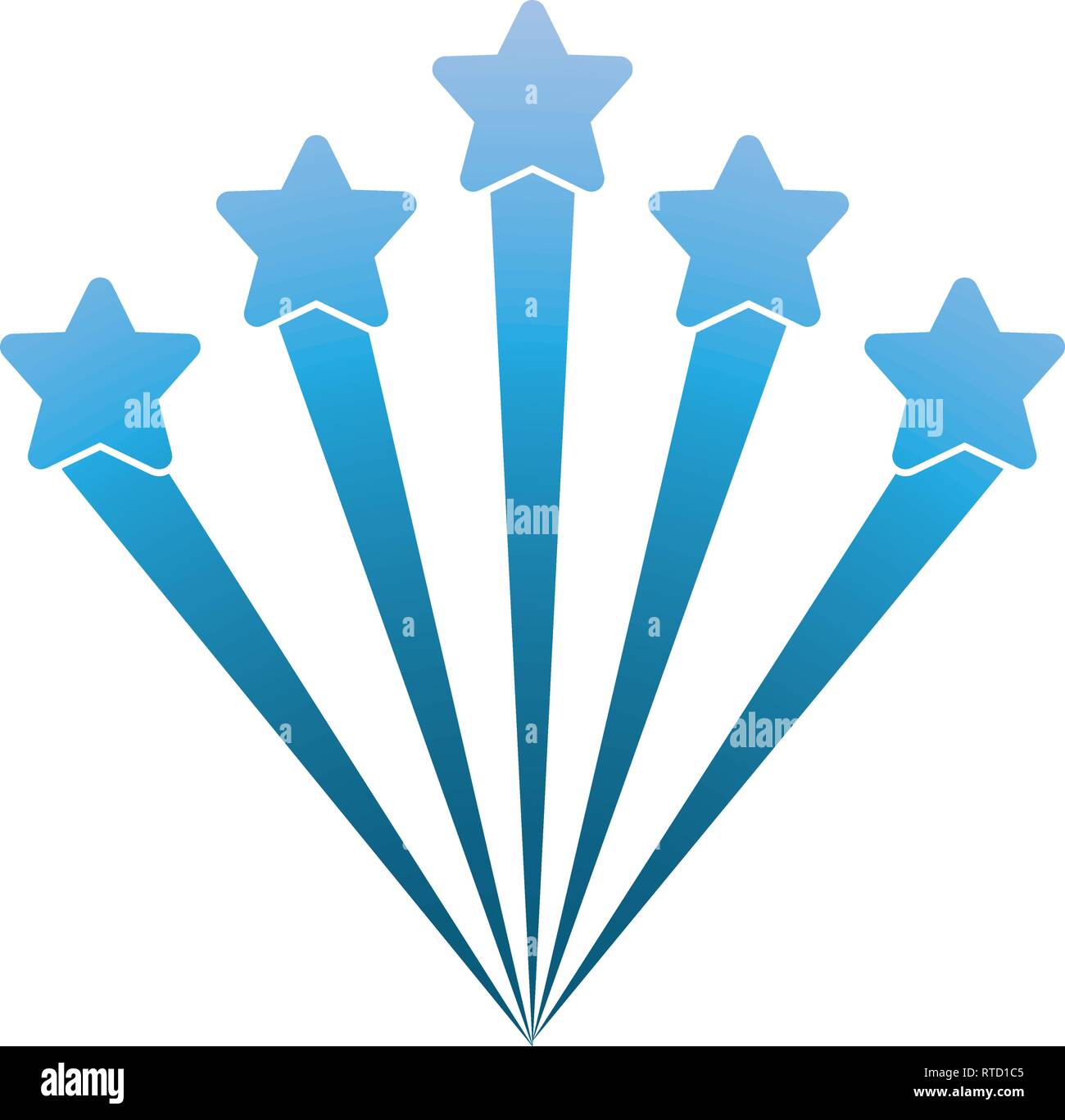 set stars flying icons vector illustration design Stock Vector Image ...