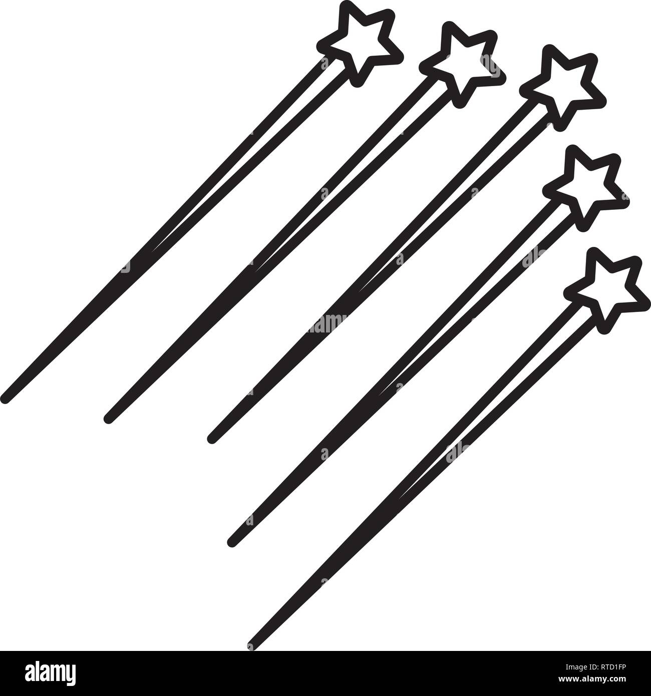 set stars flying icons vector illustration design Stock Vector Image ...