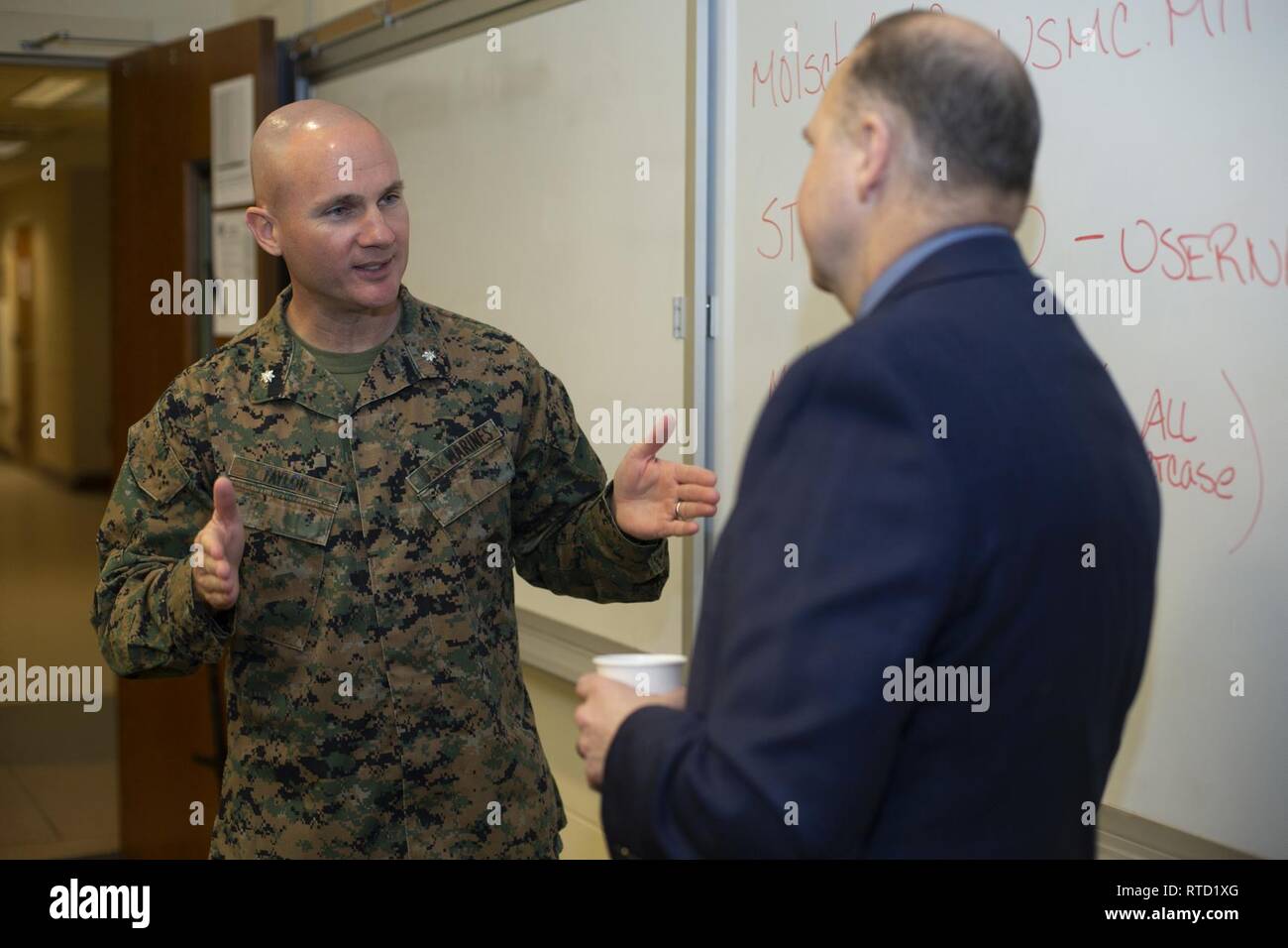 U.S. Marine Corps Lt. Col. Casey L. Taylor, Commanding Officer of ...