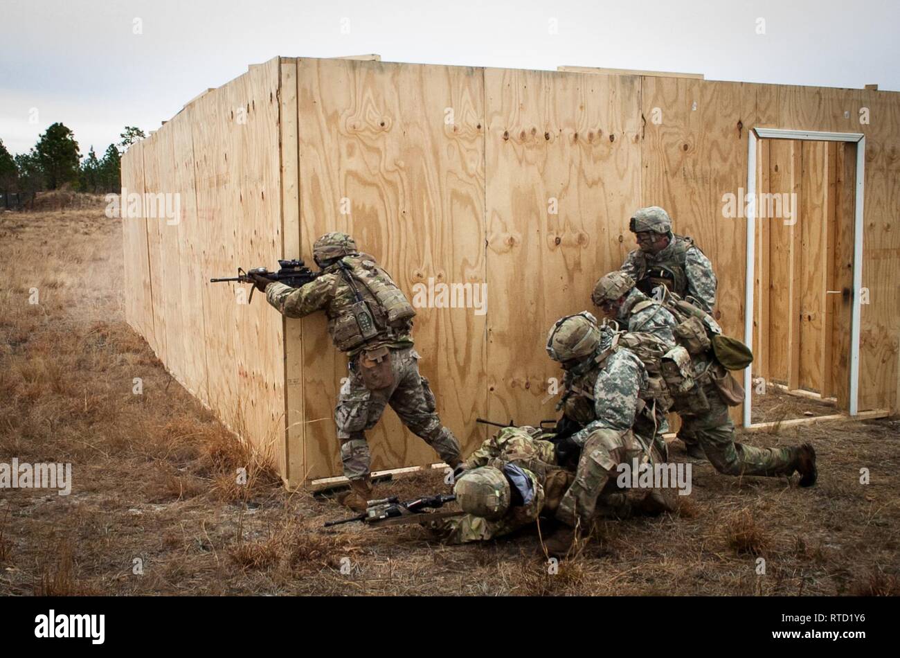 A paratrooper from Company A, 1st Battalion, 505th Parachute Infantry ...