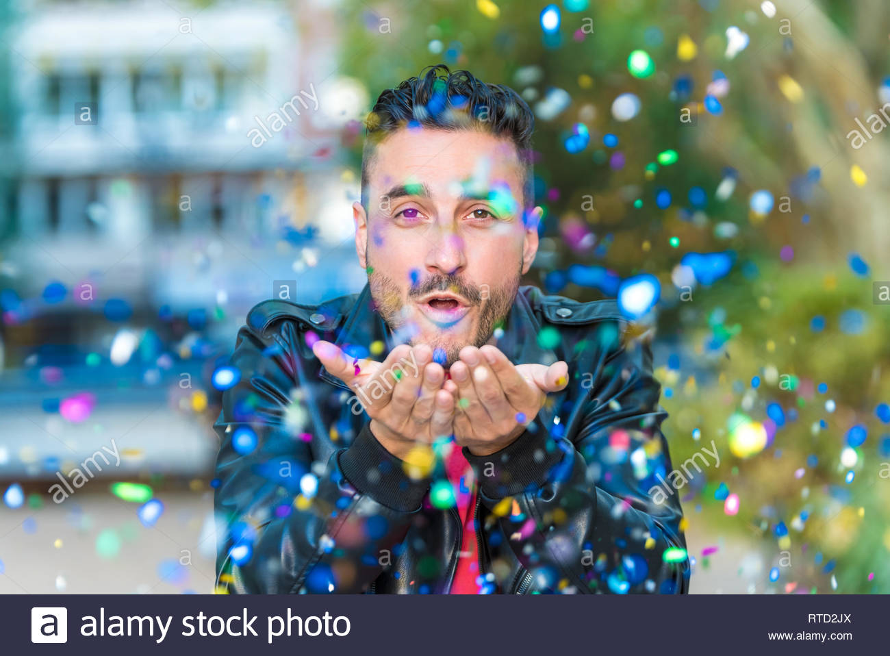 Blow Confetti Stock Photos & Blow Confetti Stock Images - Alamy