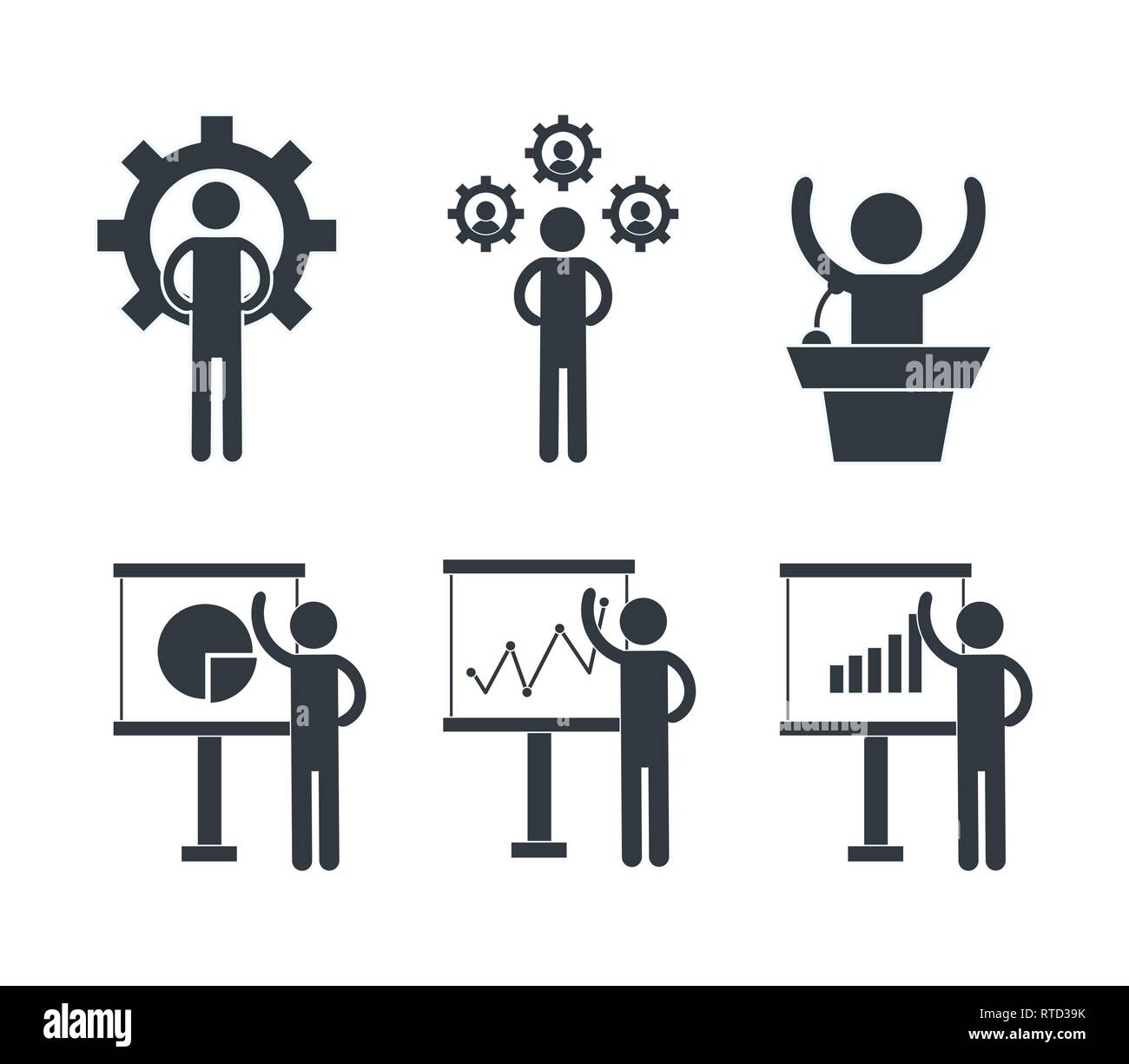 Business pictogram Cut Out Stock Images & Pictures - Alamy