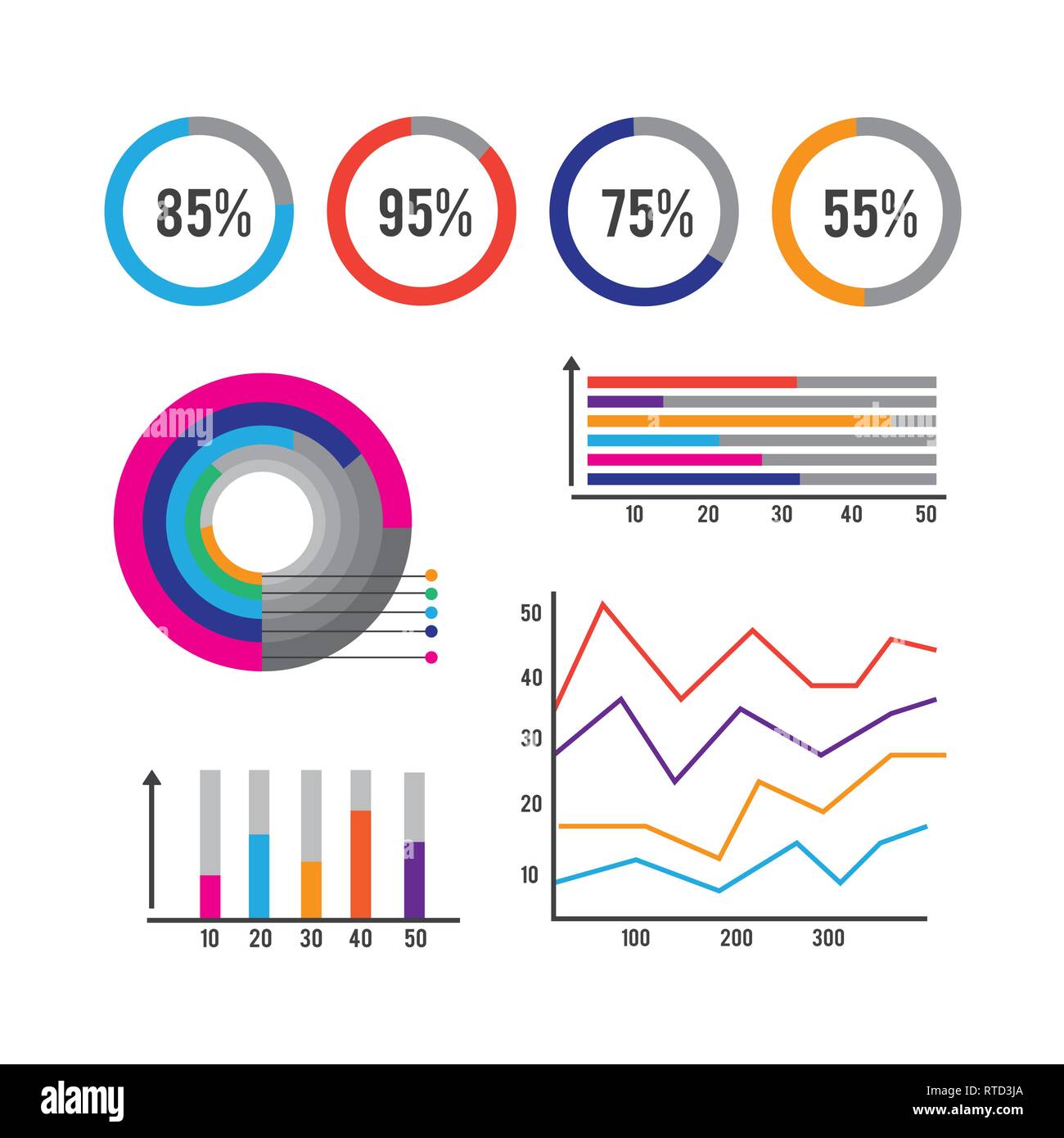 infographic business finance data information Stock Vector Image & Art ...