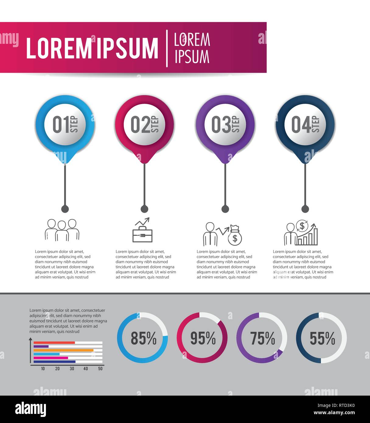 infographic business strategy plan information Stock Vector Image & Art ...