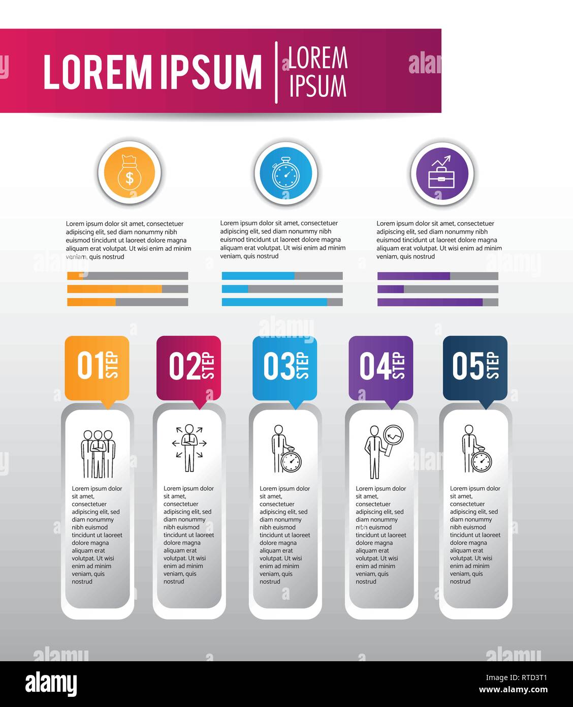 business infographic strategy project success Stock Vector Image & Art ...