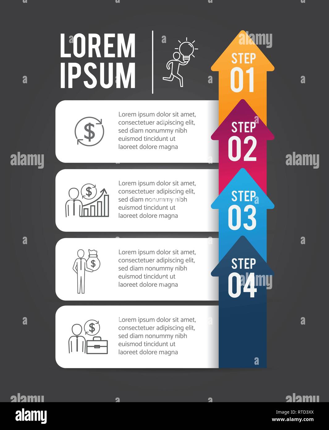infographic business information project plan Stock Vector Image & Art ...