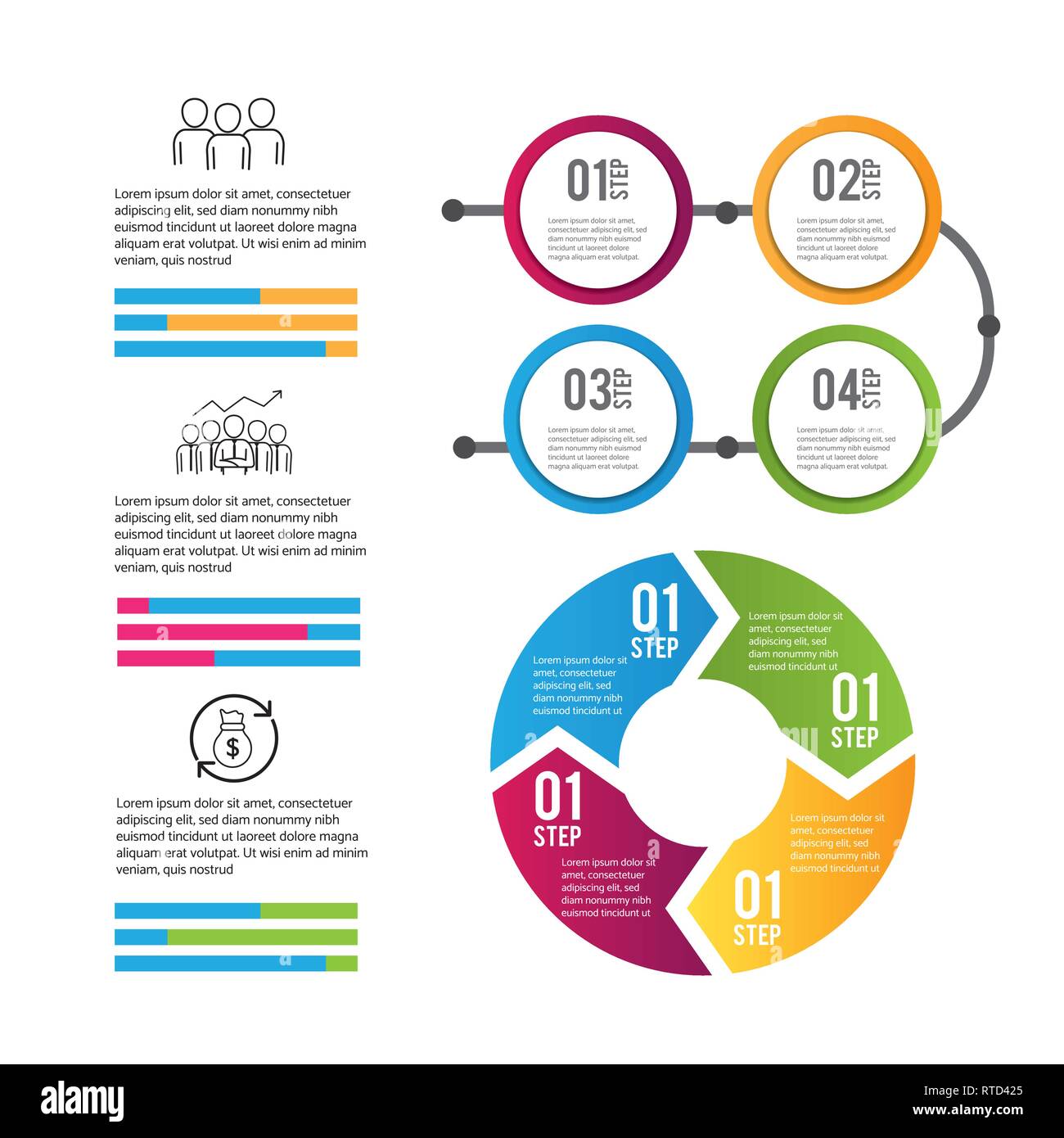 infographic data business information process Stock Vector Image & Art ...