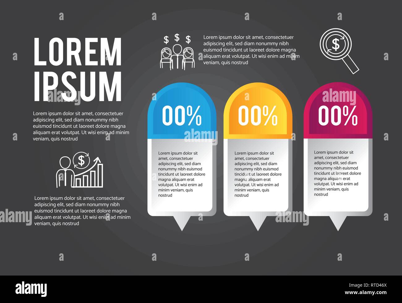 infographic business data plan information Stock Vector Image & Art - Alamy