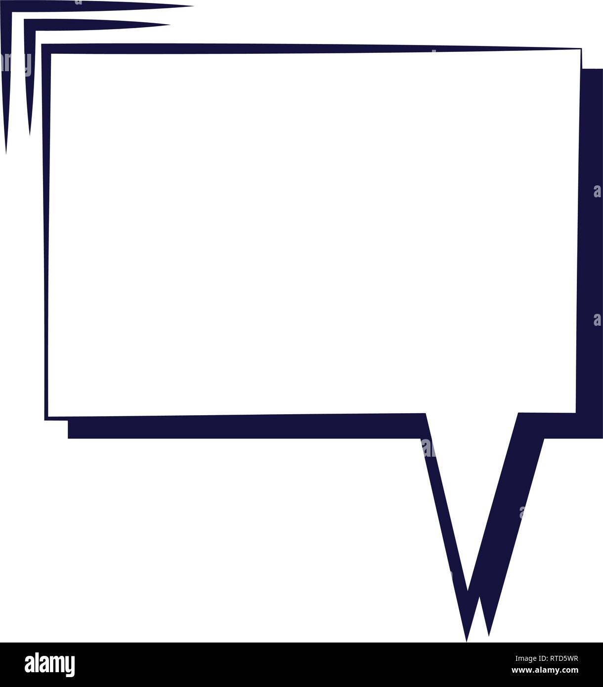 speech bubble pop art style vector illustration design Stock Vector ...