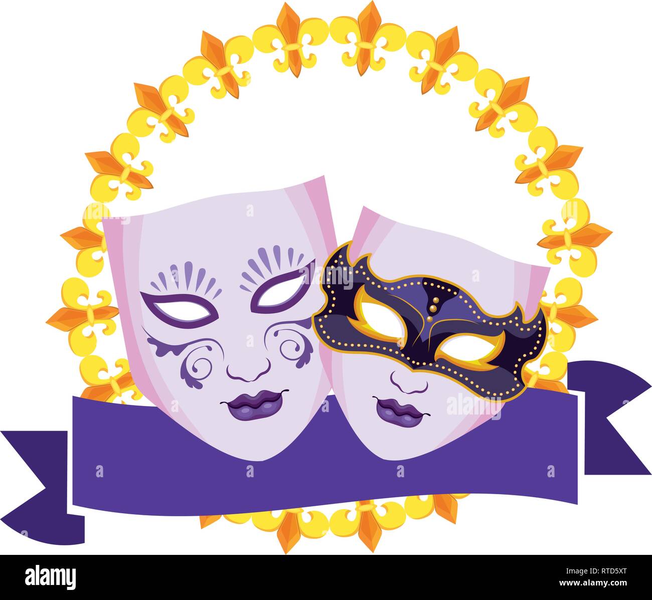 Venice masks carnival tradition Stock Vector Images - Alamy