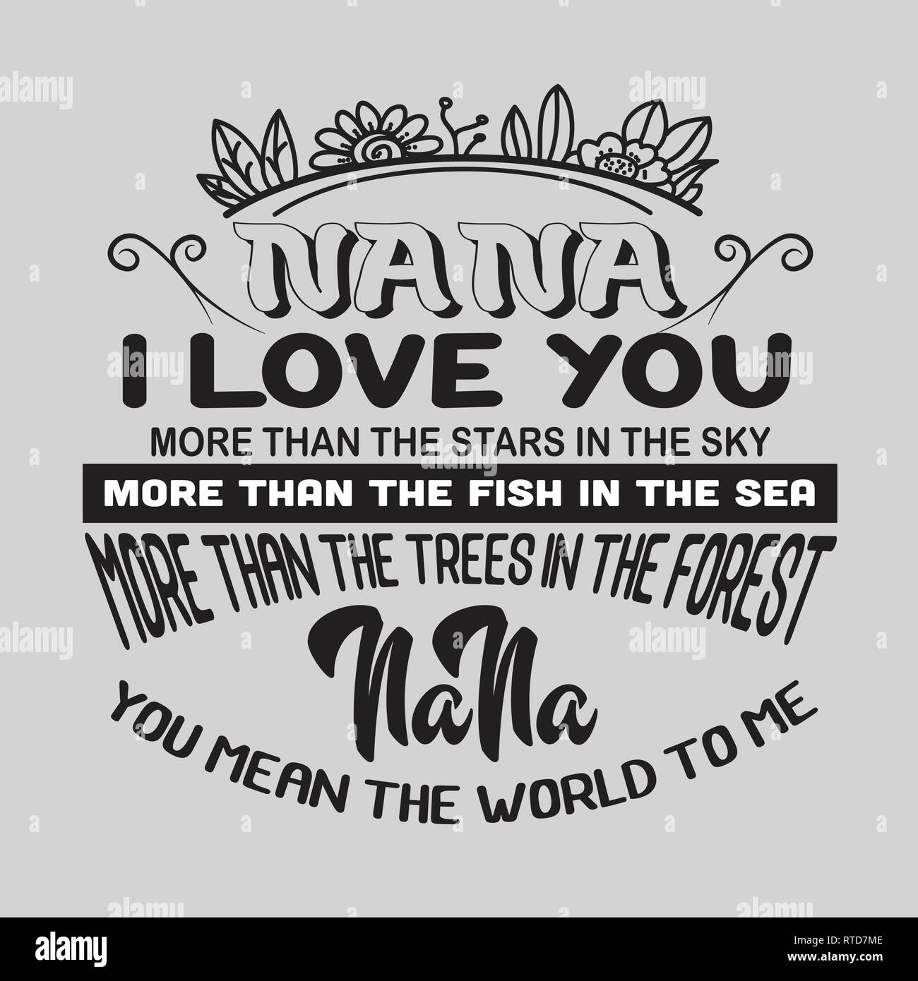 Mother quote mama love Stock Vector Images - Alamy