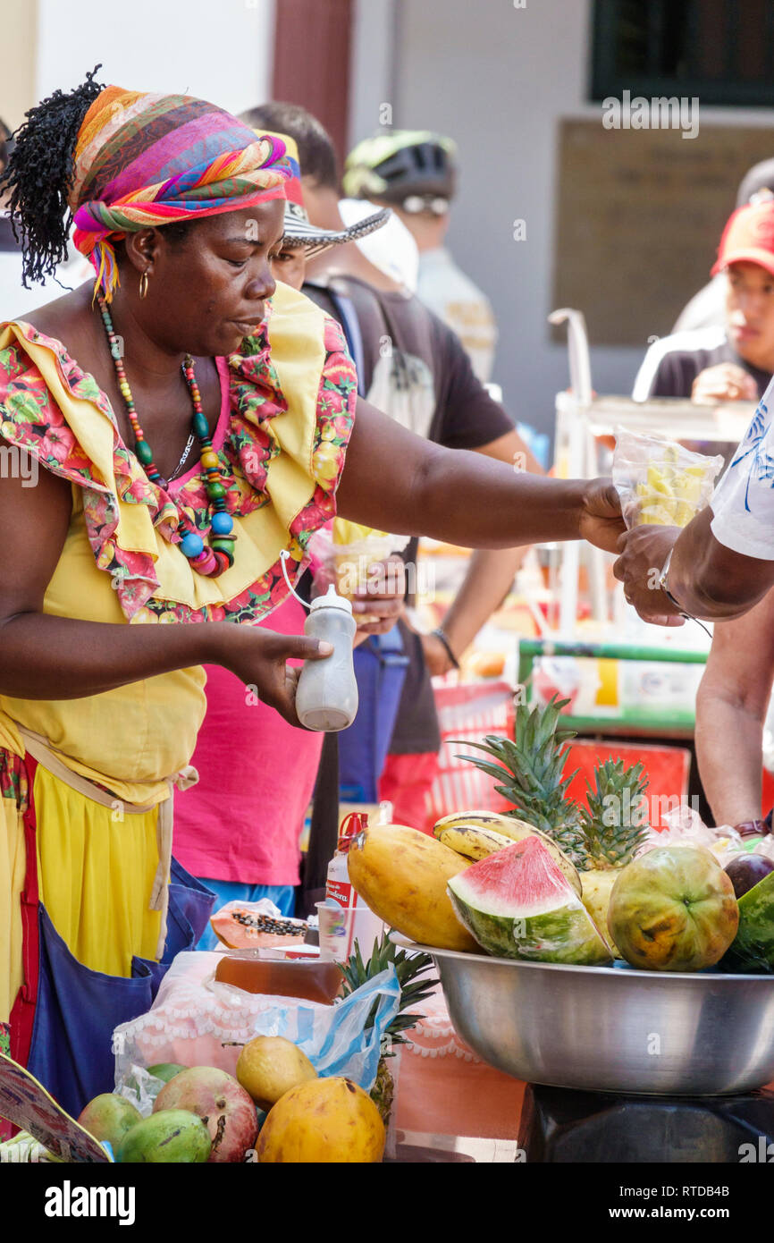 Cartagena Colombia,Plaza San Pedro Claver,Black Blacks African Africans ...