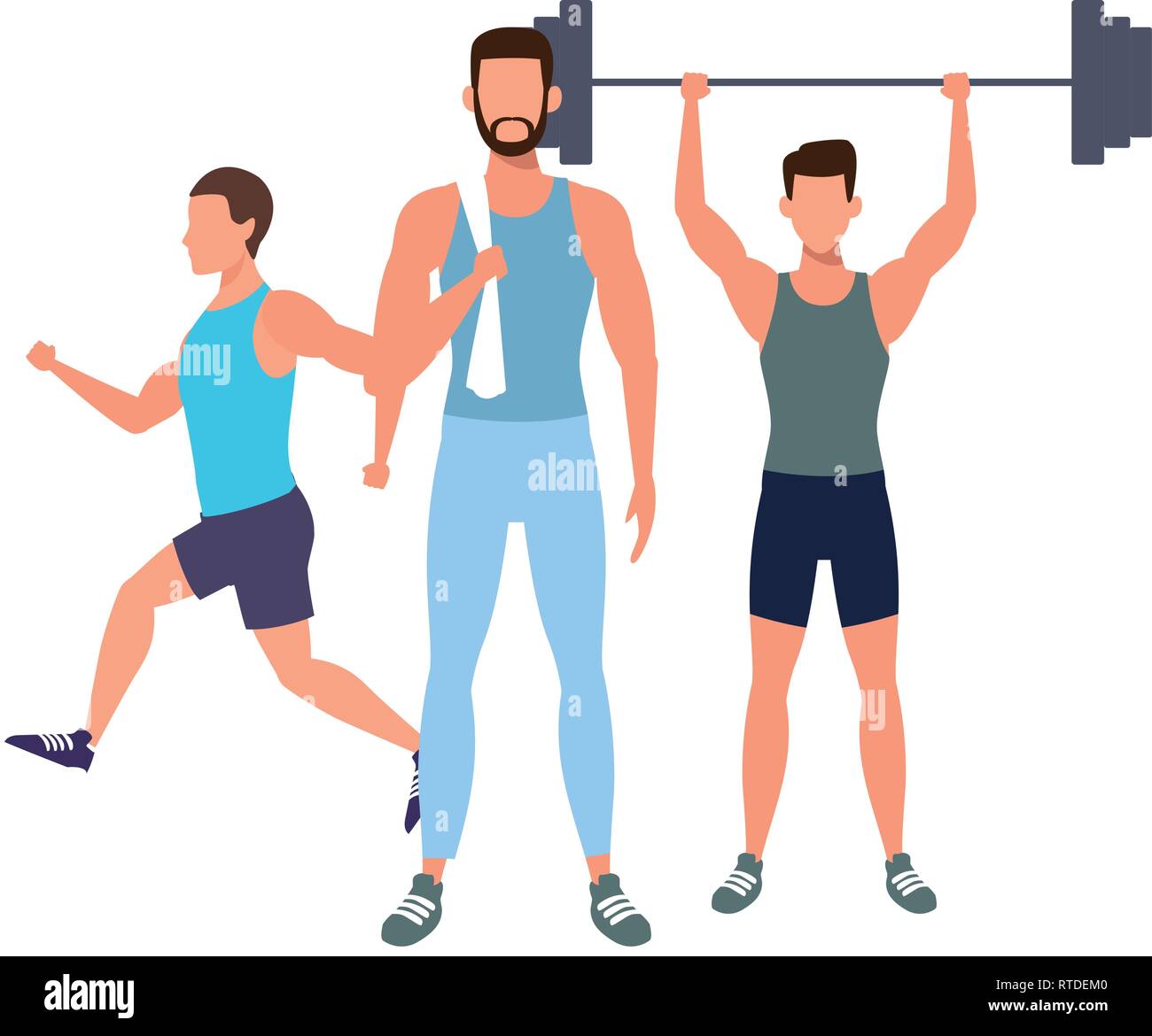 men working out Stock Vector Image & Art - Alamy