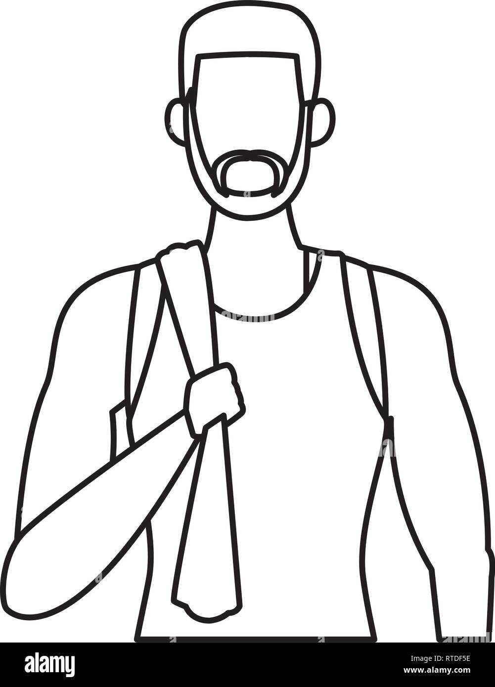 man working out Stock Vector Image & Art - Alamy