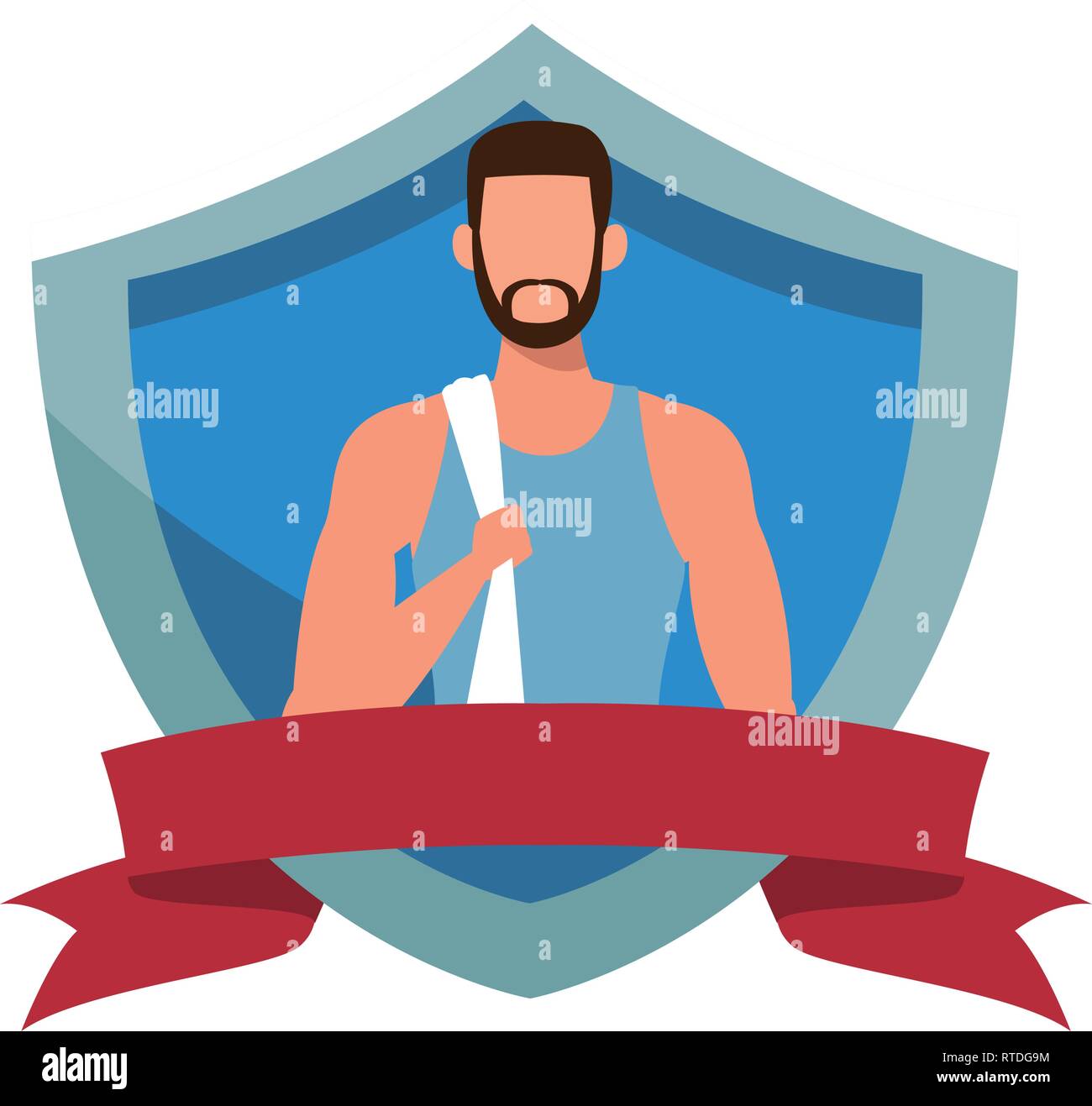 Workout towels Stock Vector Images - Alamy