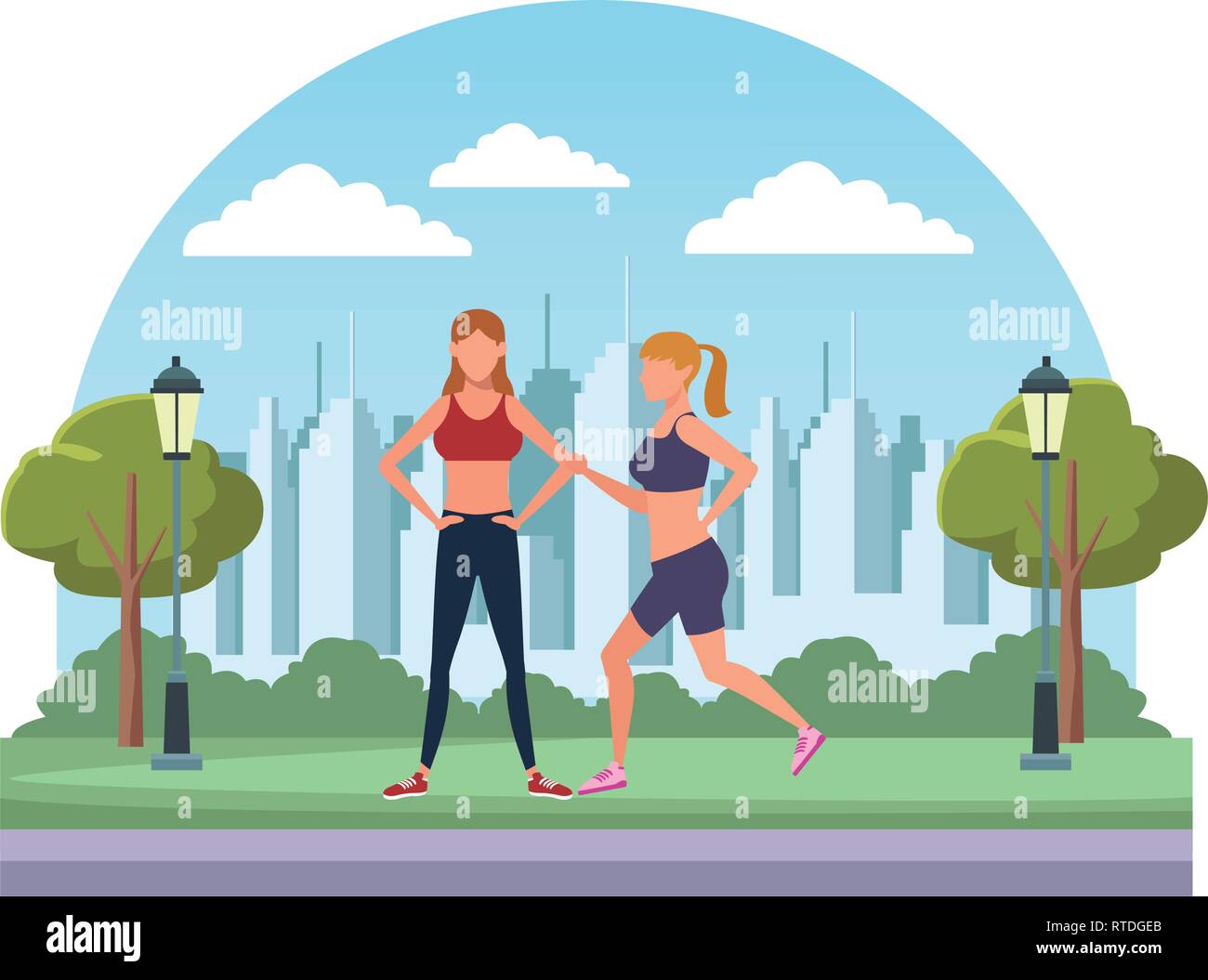women working out Stock Vector Image & Art - Alamy
