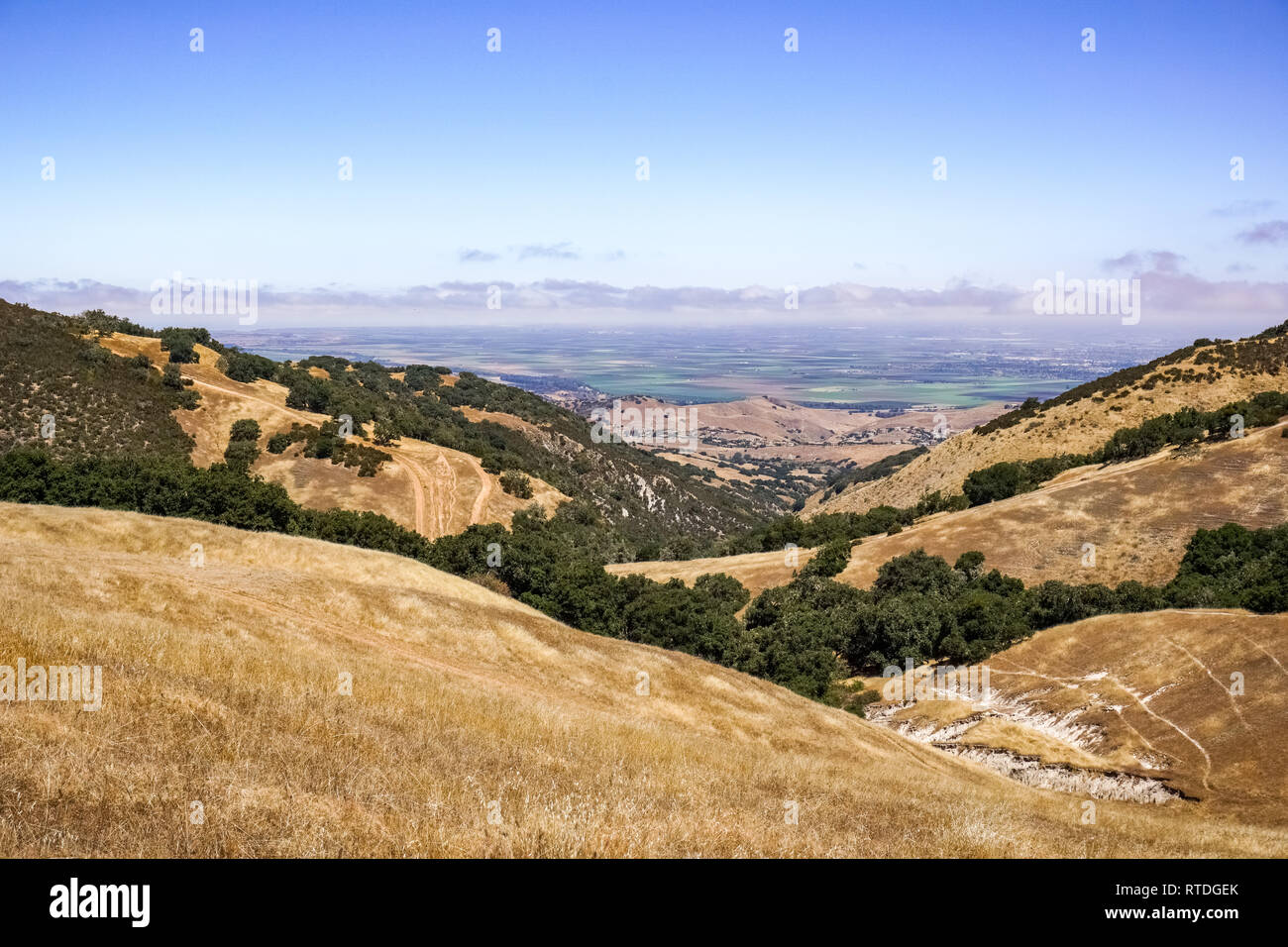 Views towards Salinas from Toro Park, California Stock Photo - Alamy