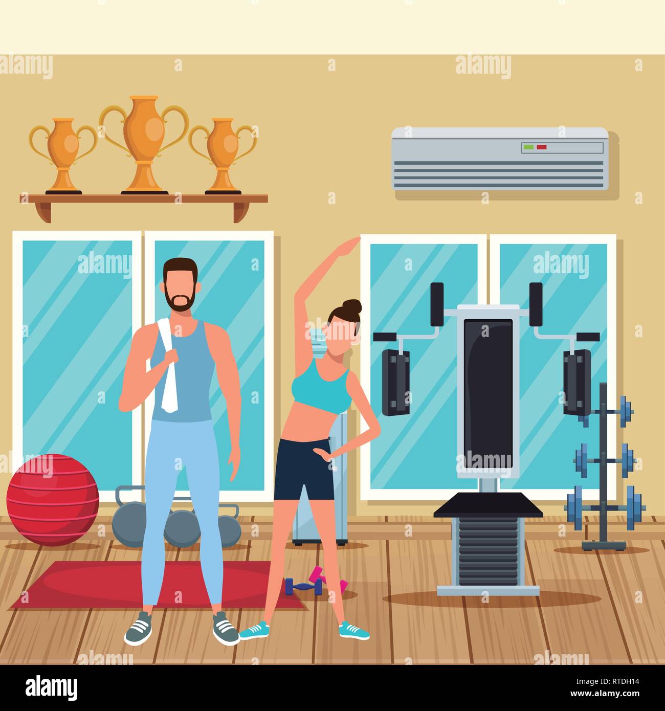 Team working together sport Stock Vector Images - Alamy