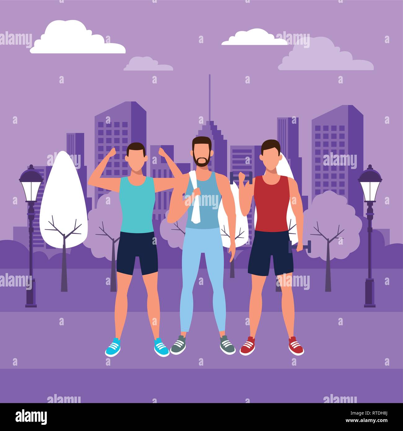 men working out Stock Vector Image & Art - Alamy