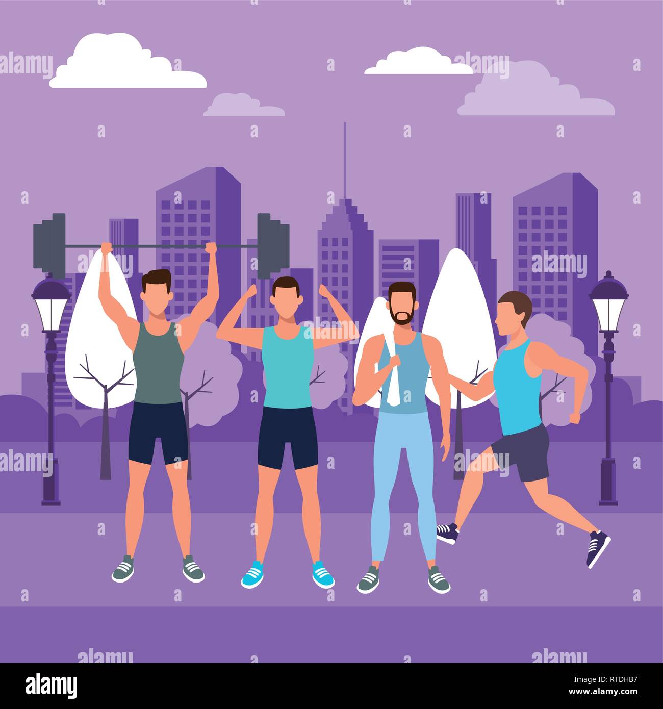 men working out Stock Vector Image & Art - Alamy