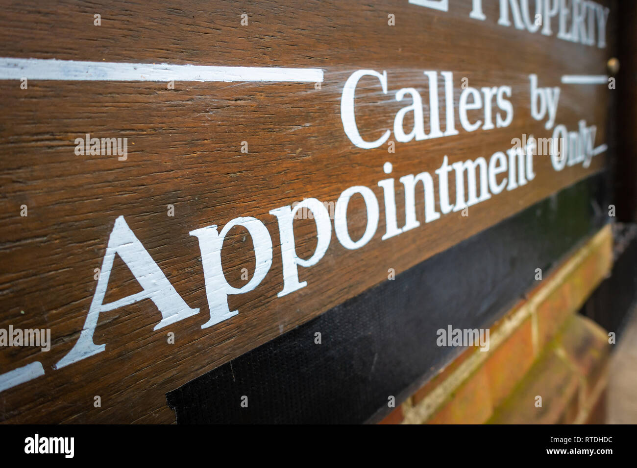By appointment only hi-res stock photography and images - Alamy
