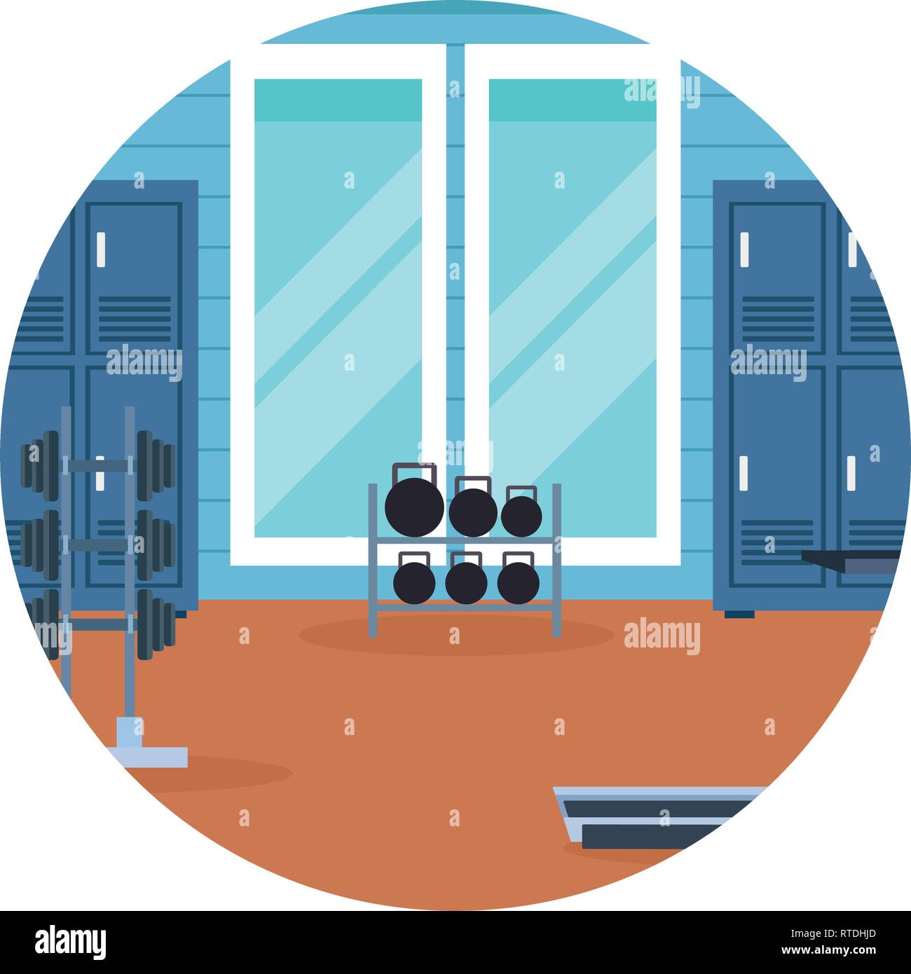 gym landscape round icon Stock Vector Image & Art - Alamy