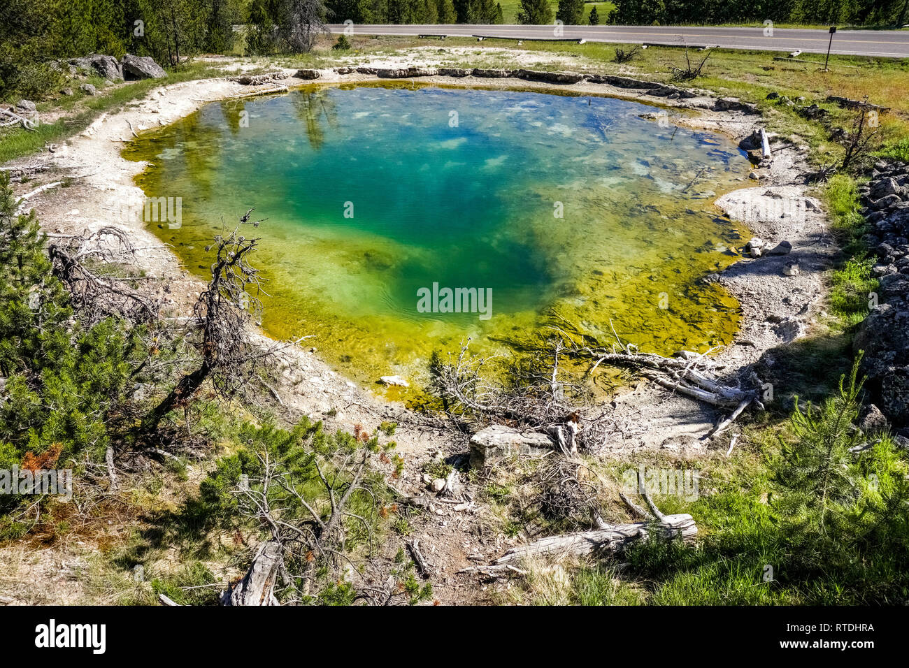 Leather Pool Hot Spring at Fountain Paint Pot / Lower Geyser Basin ...