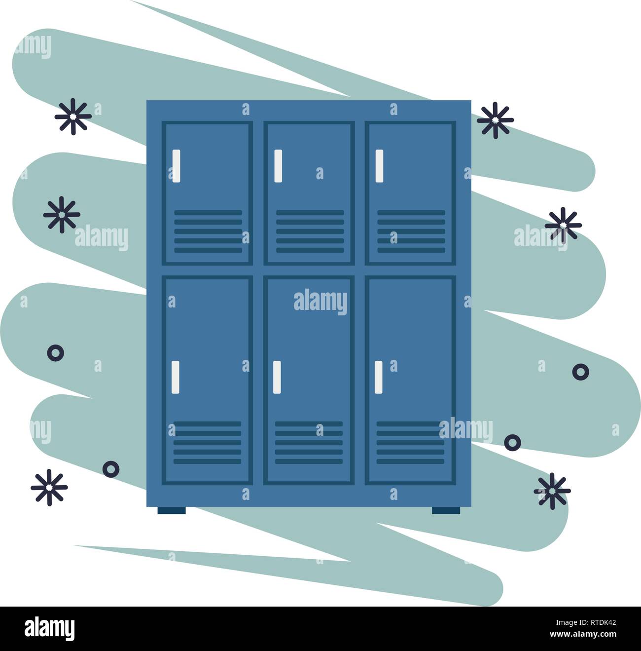 Fitness club lockers Stock Vector Images - Alamy