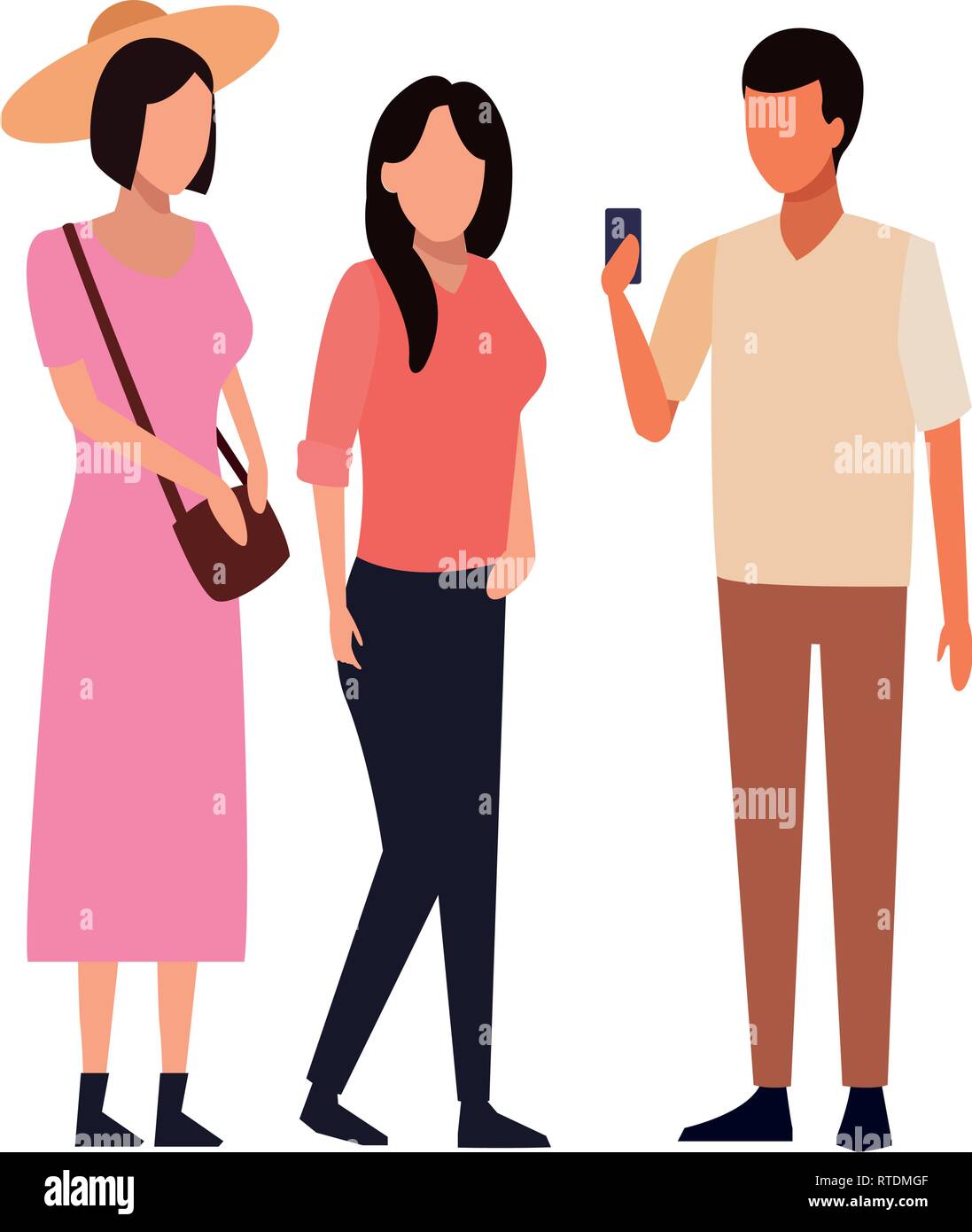 casual people cartoon Stock Vector Image & Art - Alamy
