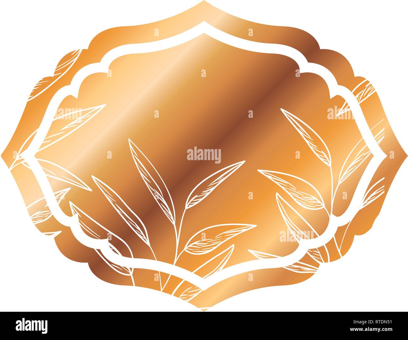 elegant frame golden isolated icon Stock Vector Image & Art - Alamy
