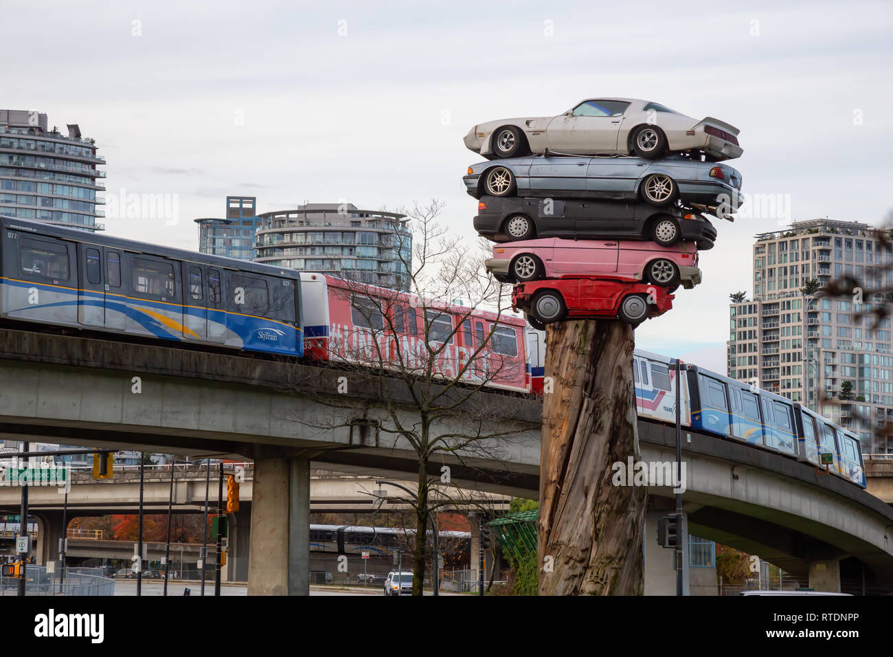 Downtown Vancouver, British Columbia, Canada - November 29, 2018 ...