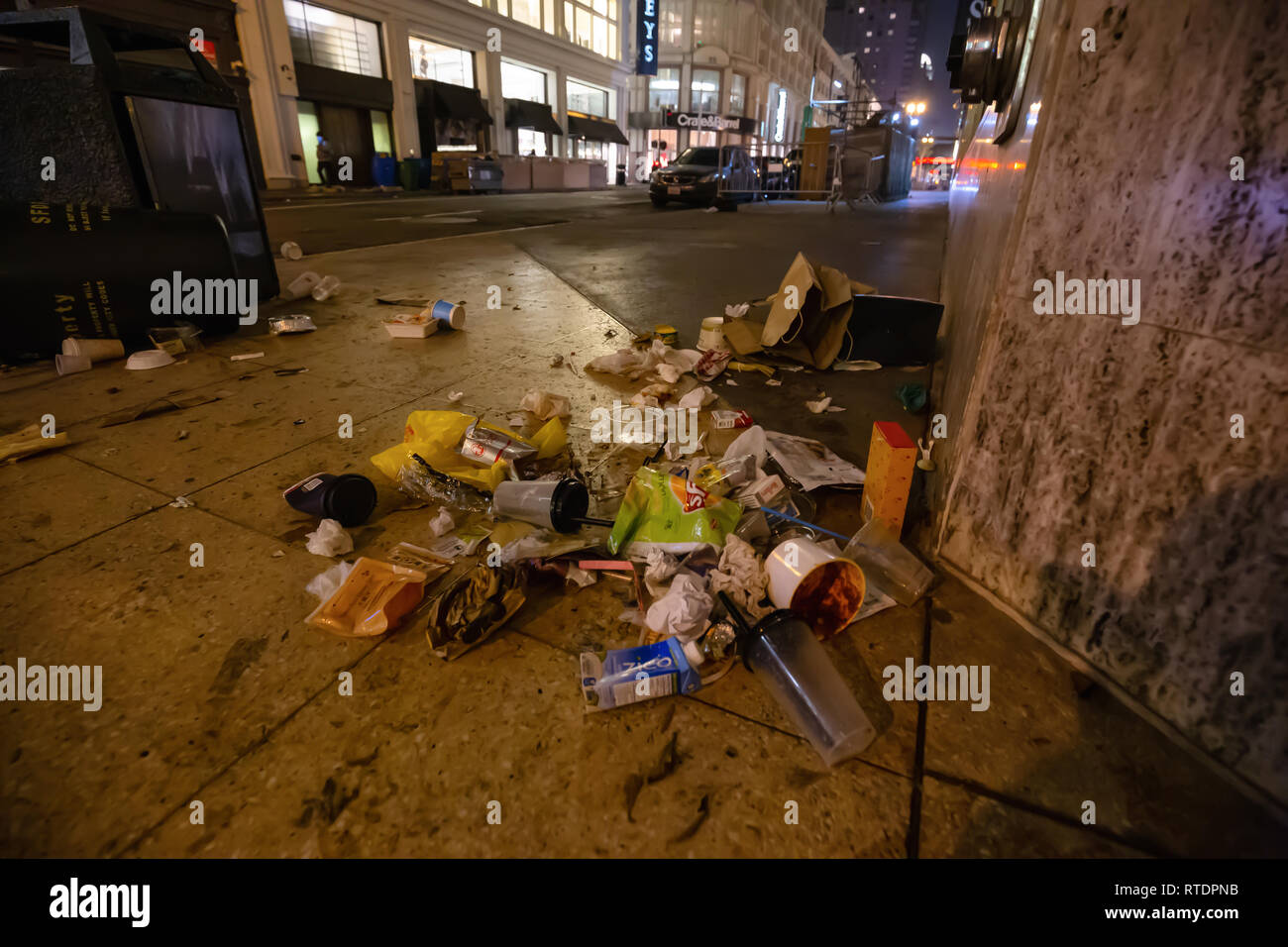 San Fancisco, California, United States - November 16, 2018: Garbage ...