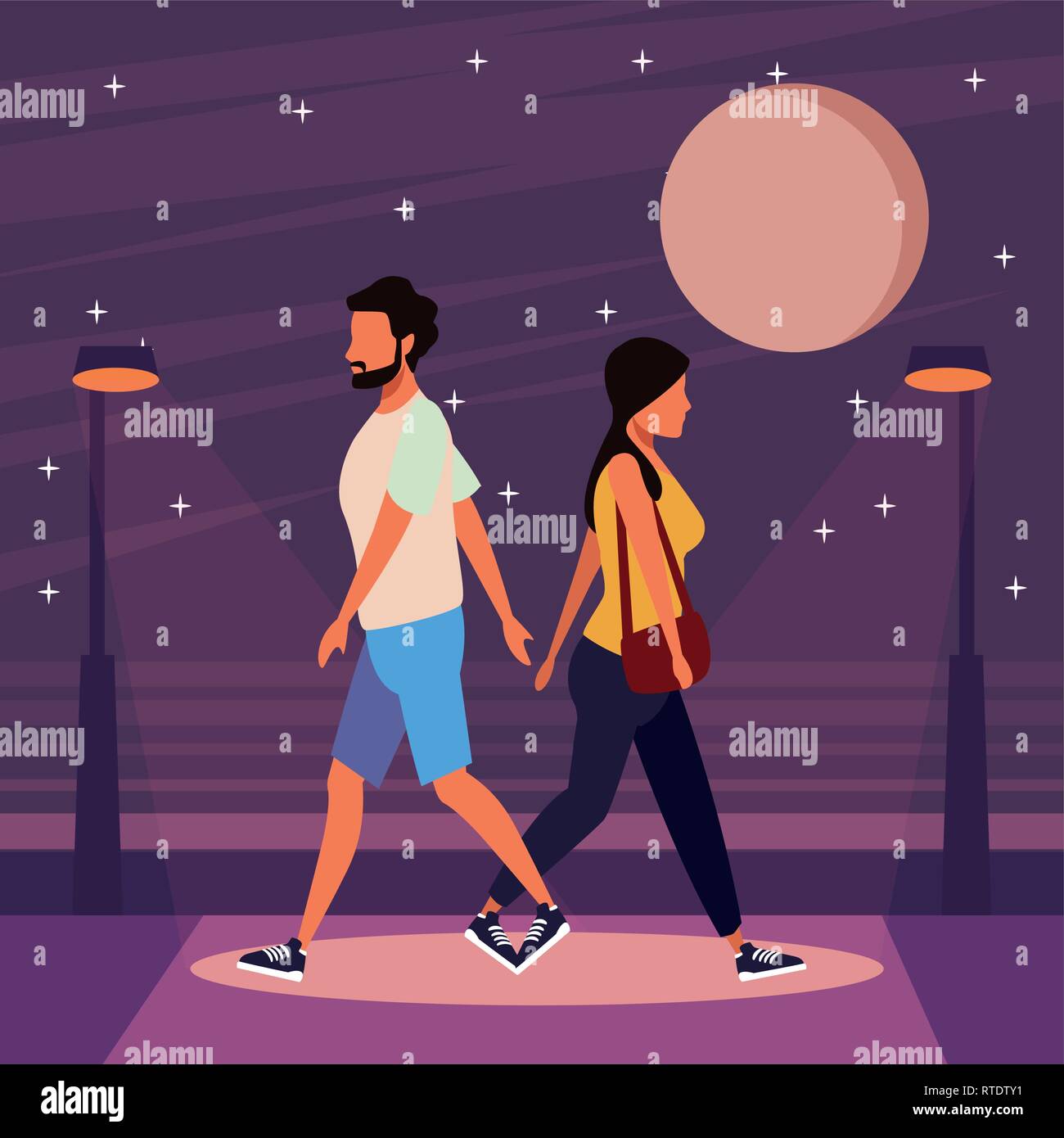 love couple cartoon Stock Vector Image & Art - Alamy