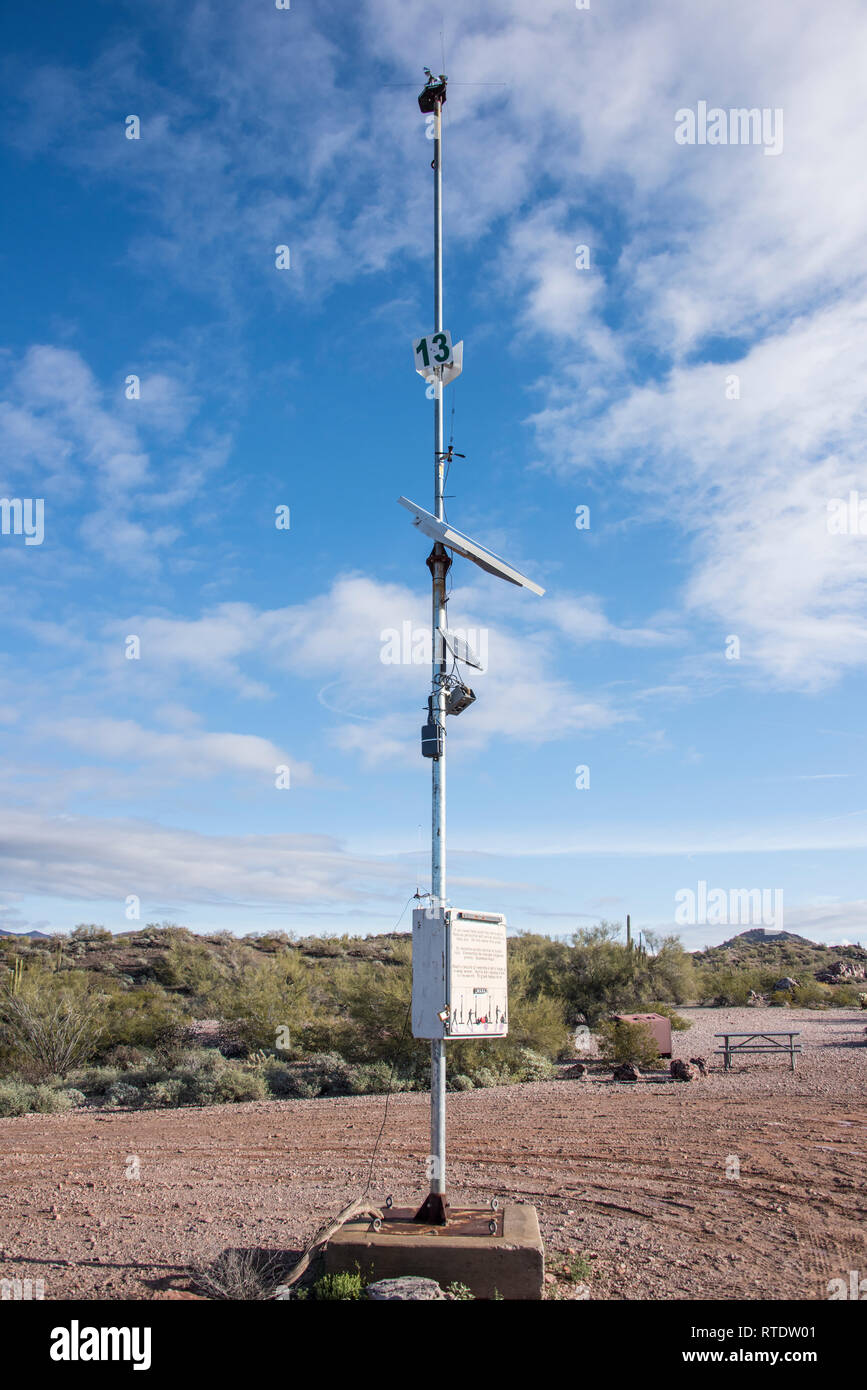 Emergency Tower for visitor rescue in Organ Pipe Cactus National ...