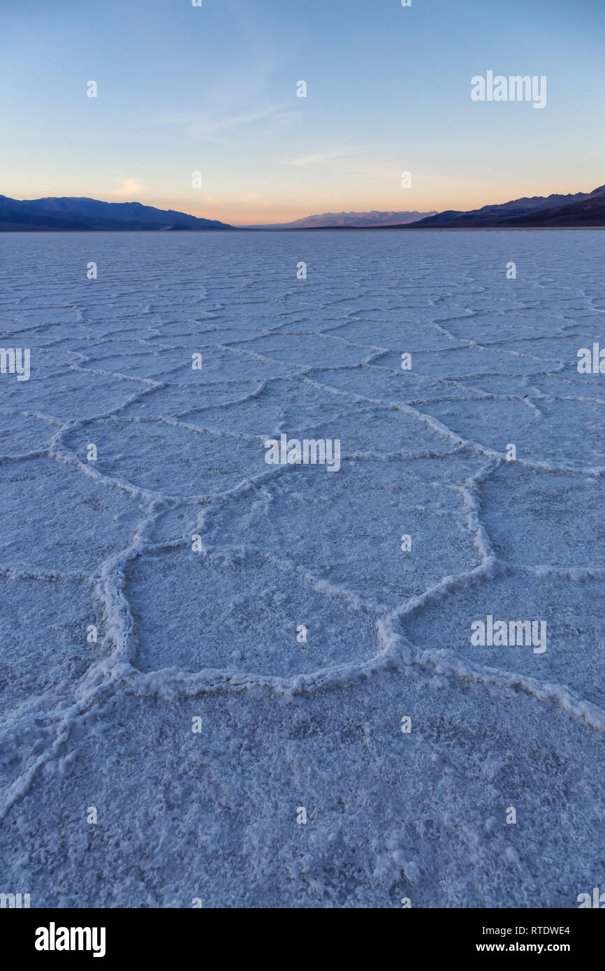 Salt Pan at the Badwater Basin, Death Valley National Park, California ...