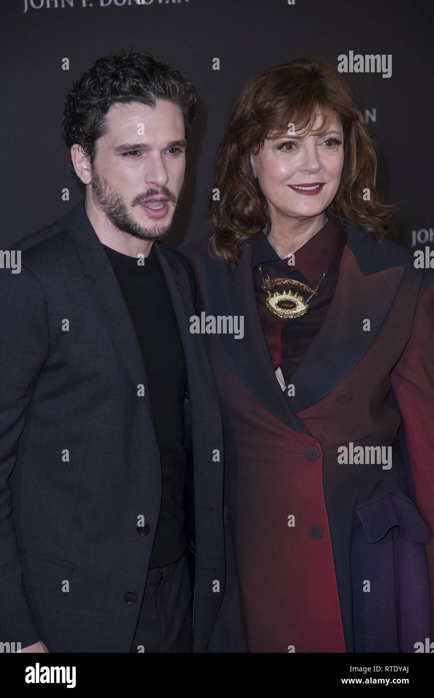 Paris, Ile de France, France. 28th Feb, 2019. Kit Harington and Susan ...