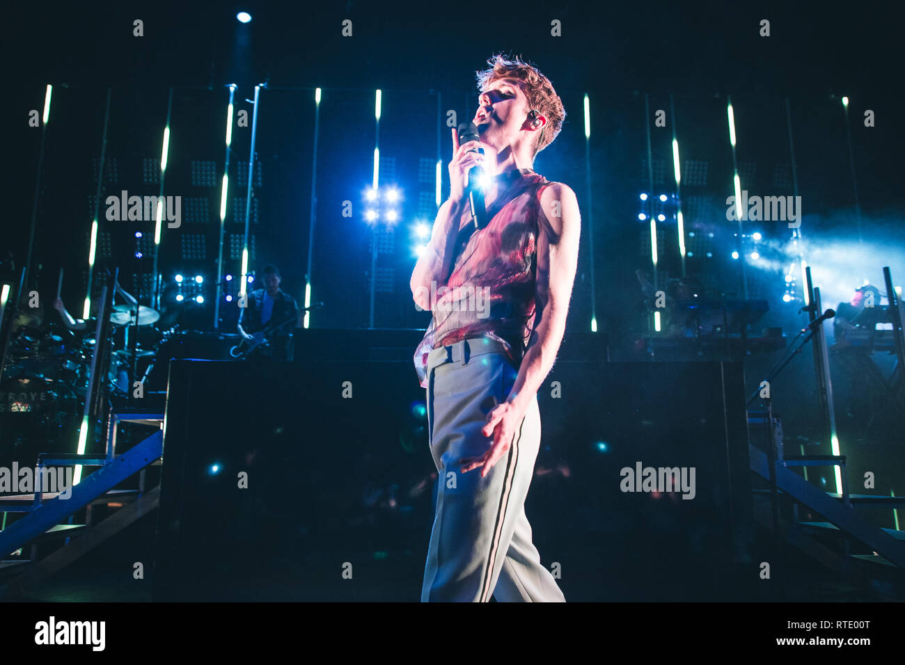 London, UK. February 28, 2019 - South African-born Australian singer ...