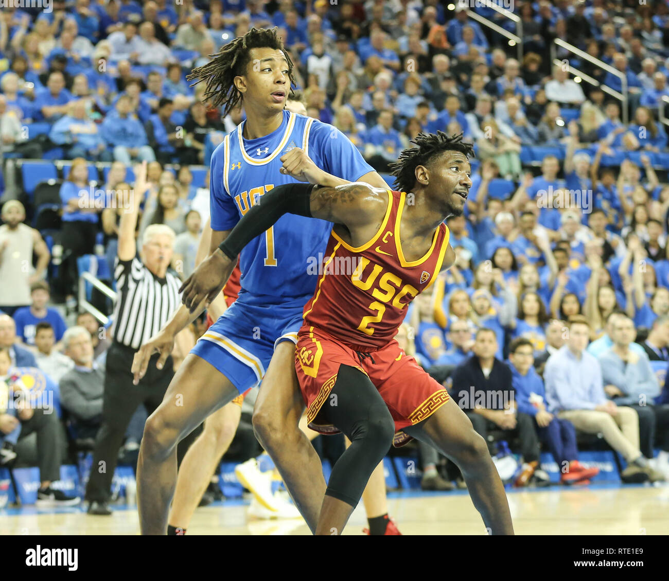 Los Angeles, CA, USA. 28th Feb, 2019. USC Trojans guard Jonah Mathews ...