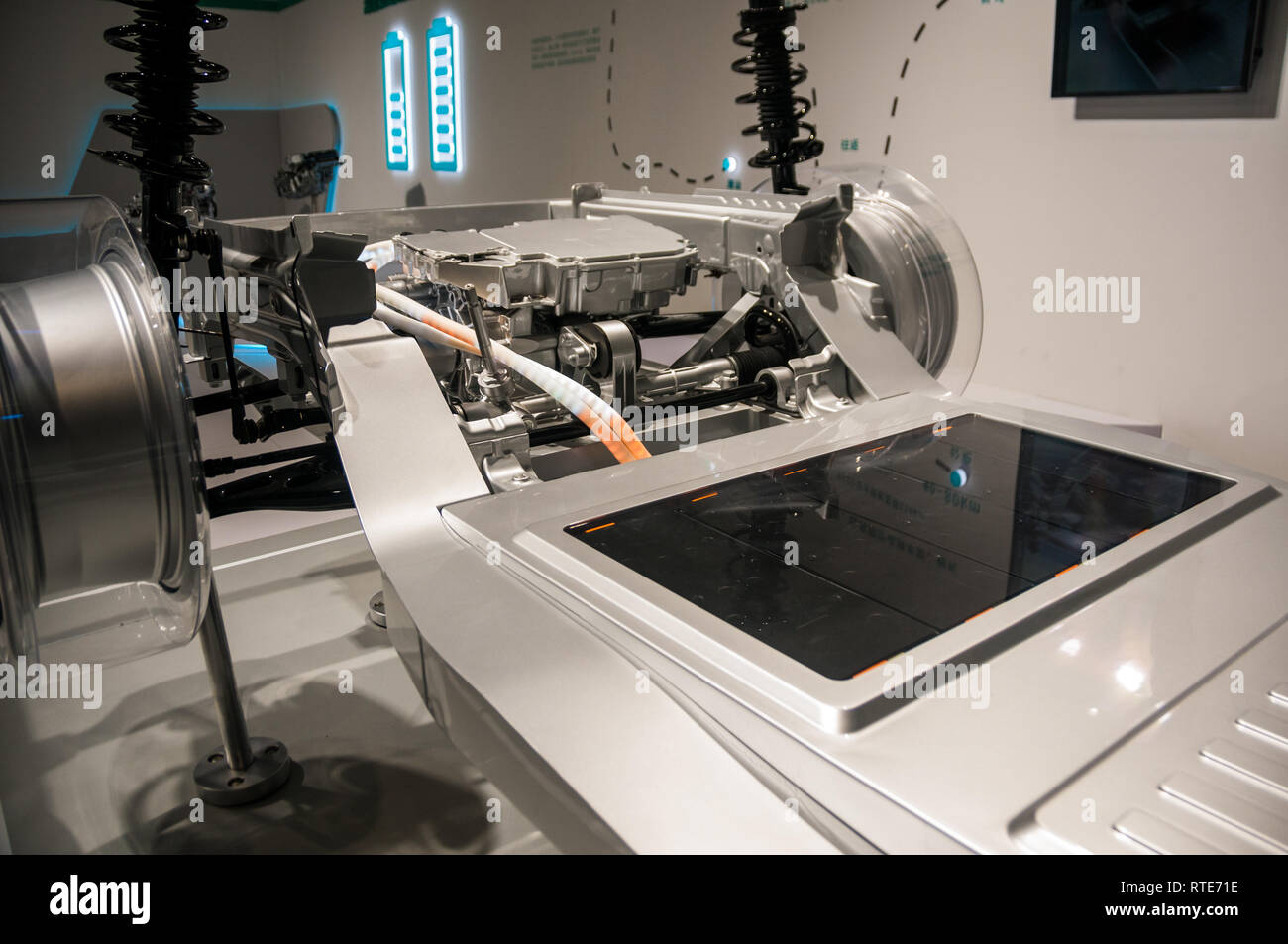 Guangzhou, China. 1st March, 2019. GAC second generation electric car ...