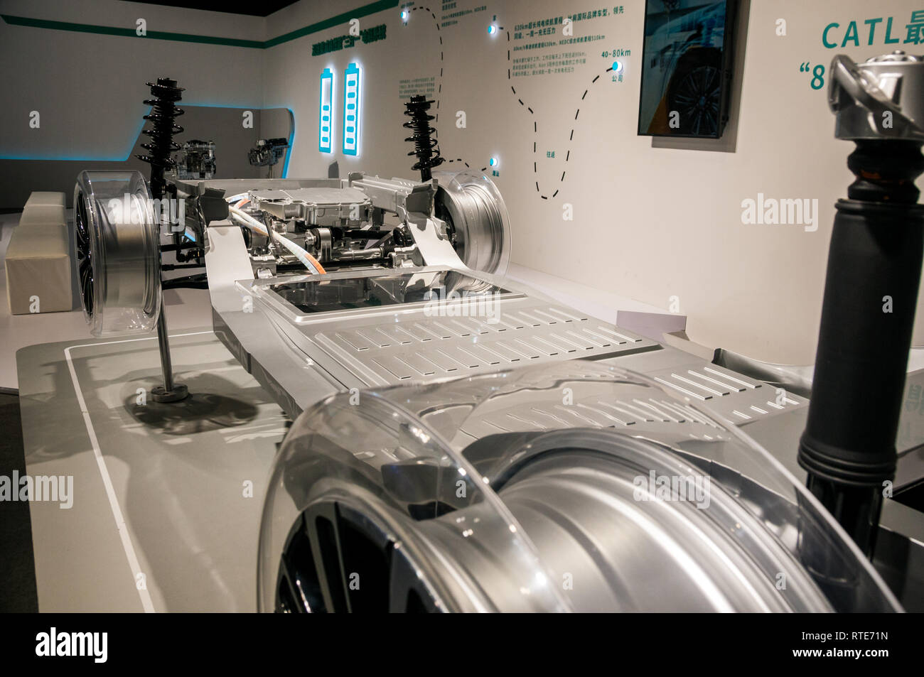 Guangzhou, China. 1st March, 2019. GAC second generation electric car ...