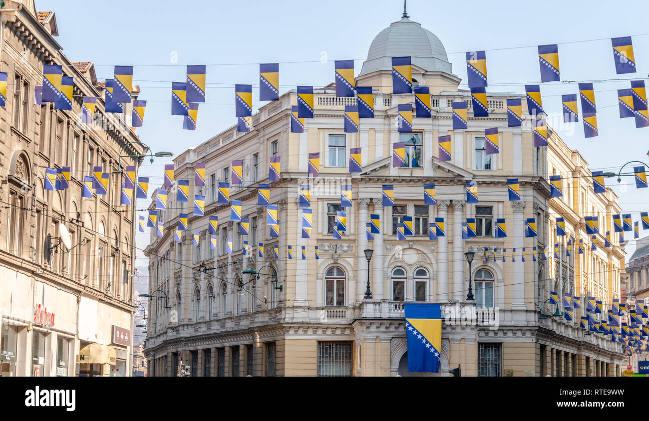Sarajevo, Bosnia And Herzegovina. 1st March, 2019. . Thousands Bosnian ...