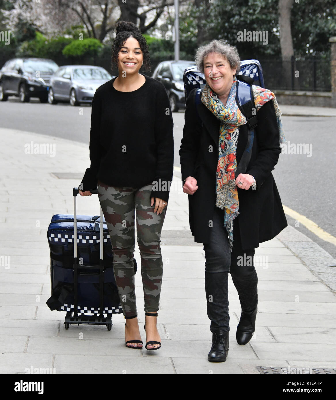 London, UK. 01st March, 2019. Leonie Elliott, Linda Bassett, (Nurse ...