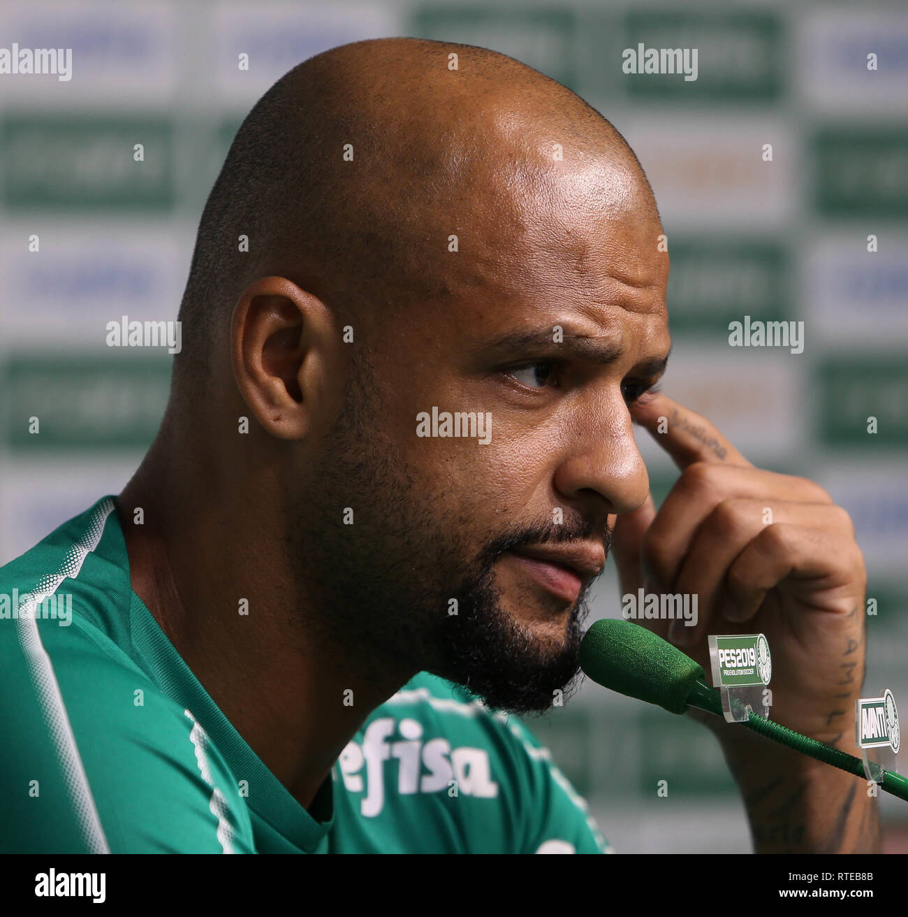 Sao Paulo, Brazil. 01st March, 2019. The player Felipe Melo, SE ...