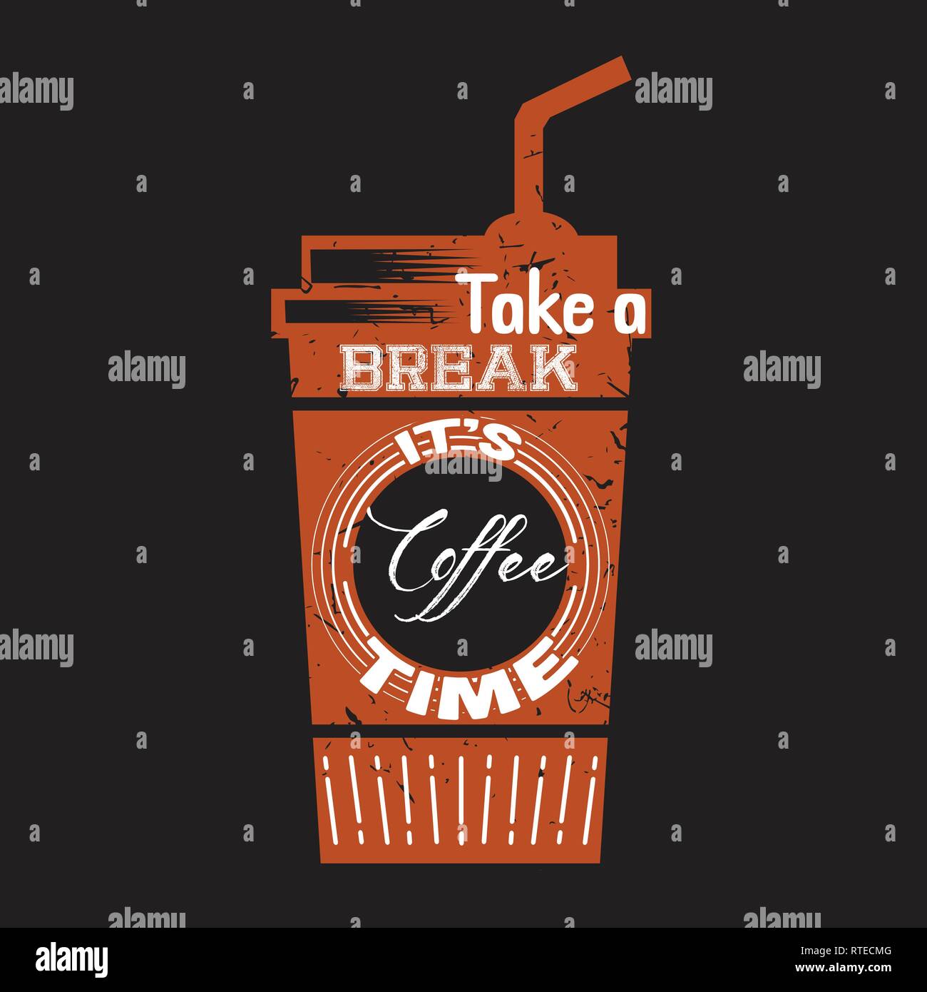 Time break hand symbol Stock Vector Images - Alamy