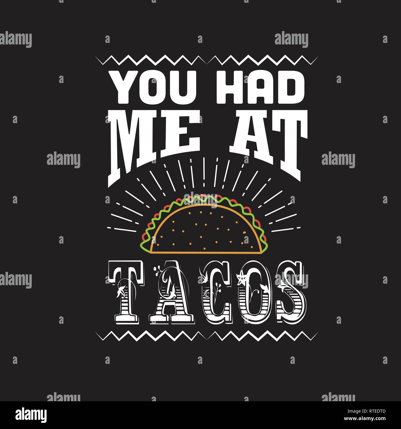 Tacos mexico poster hi-res stock photography and images - Alamy