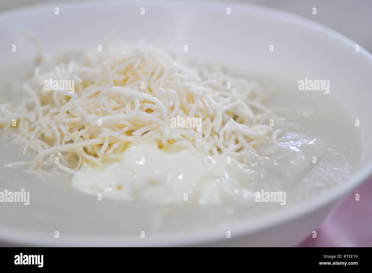 rice porridge or porridge or gruel Stock Photo - Alamy