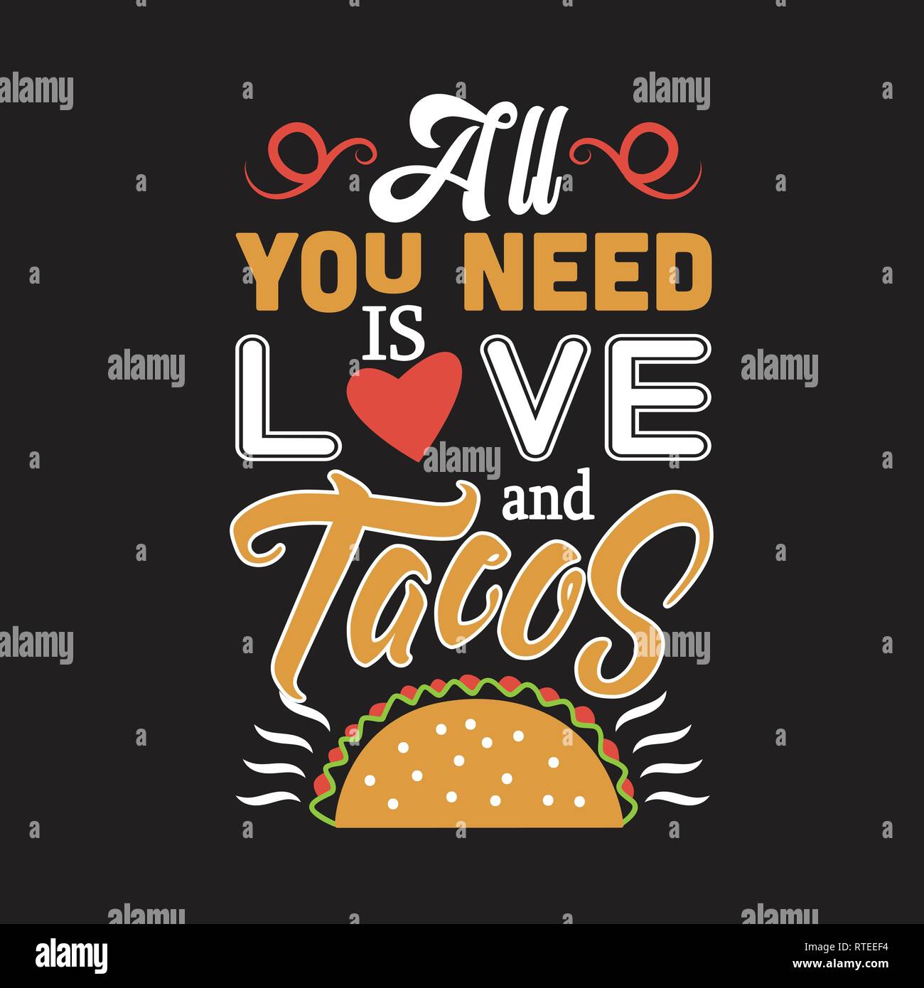 Cooking love love quote Stock Vector Images - Alamy