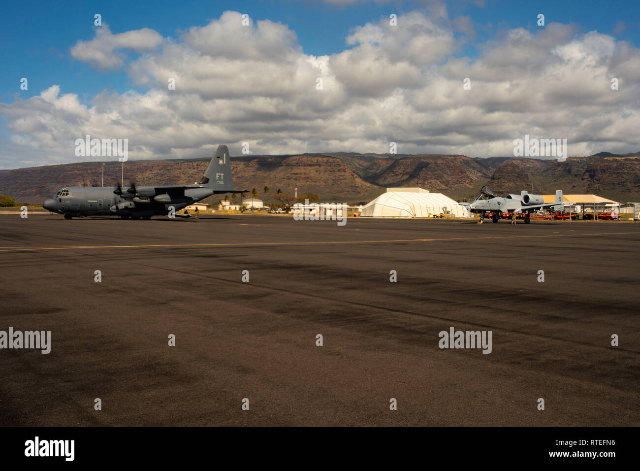 U.S. Air Force C-130 and A-10 Thunderbolt II from the 442nd Fighter ...
